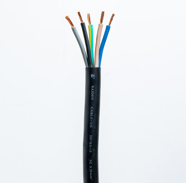 5C X 50MM UL LISTED 90 DEG RUBBER FLEXIBLE CABLE - HO7RN-F – TRANS ...
